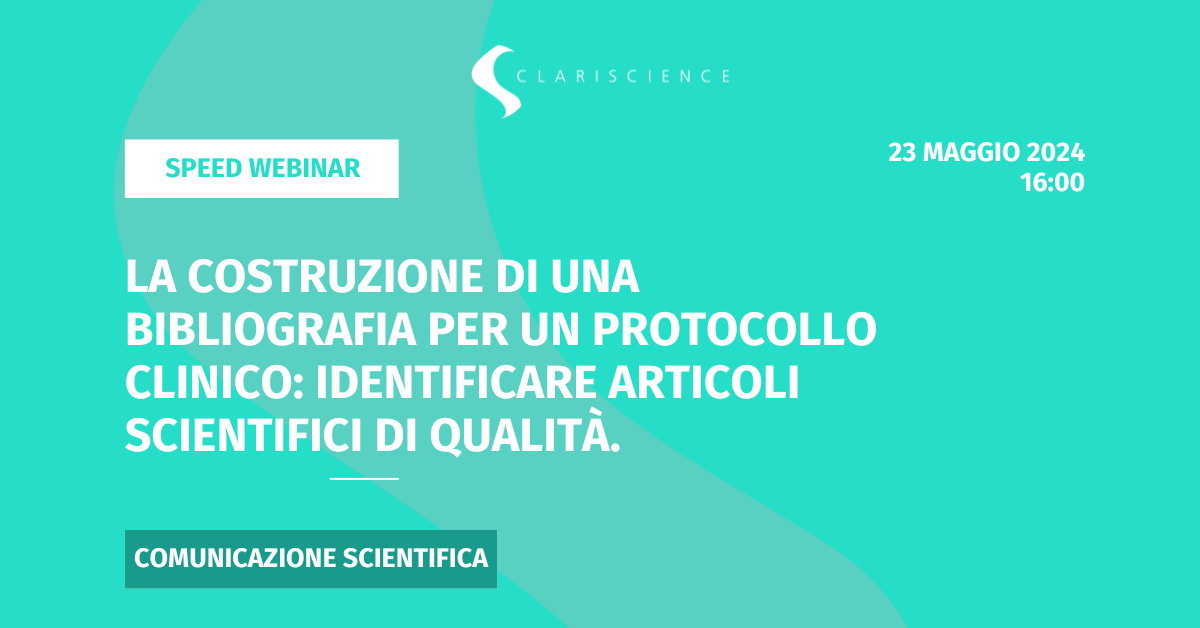 La costruzione di una bibliografia per un protocollo clinico: identificare articoli scientifici ...